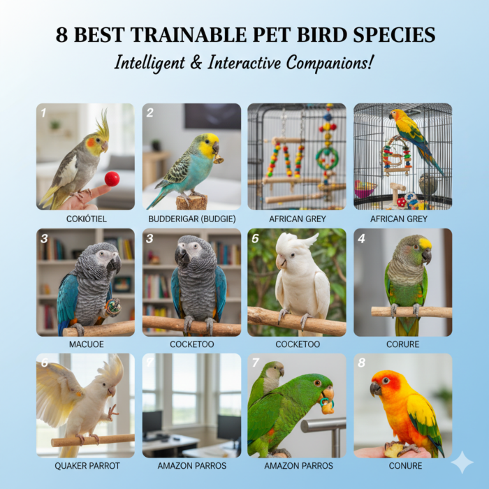 8 Best Trainable Pet Bird Species - Diggity Dog Blog | Expert Tips and ...